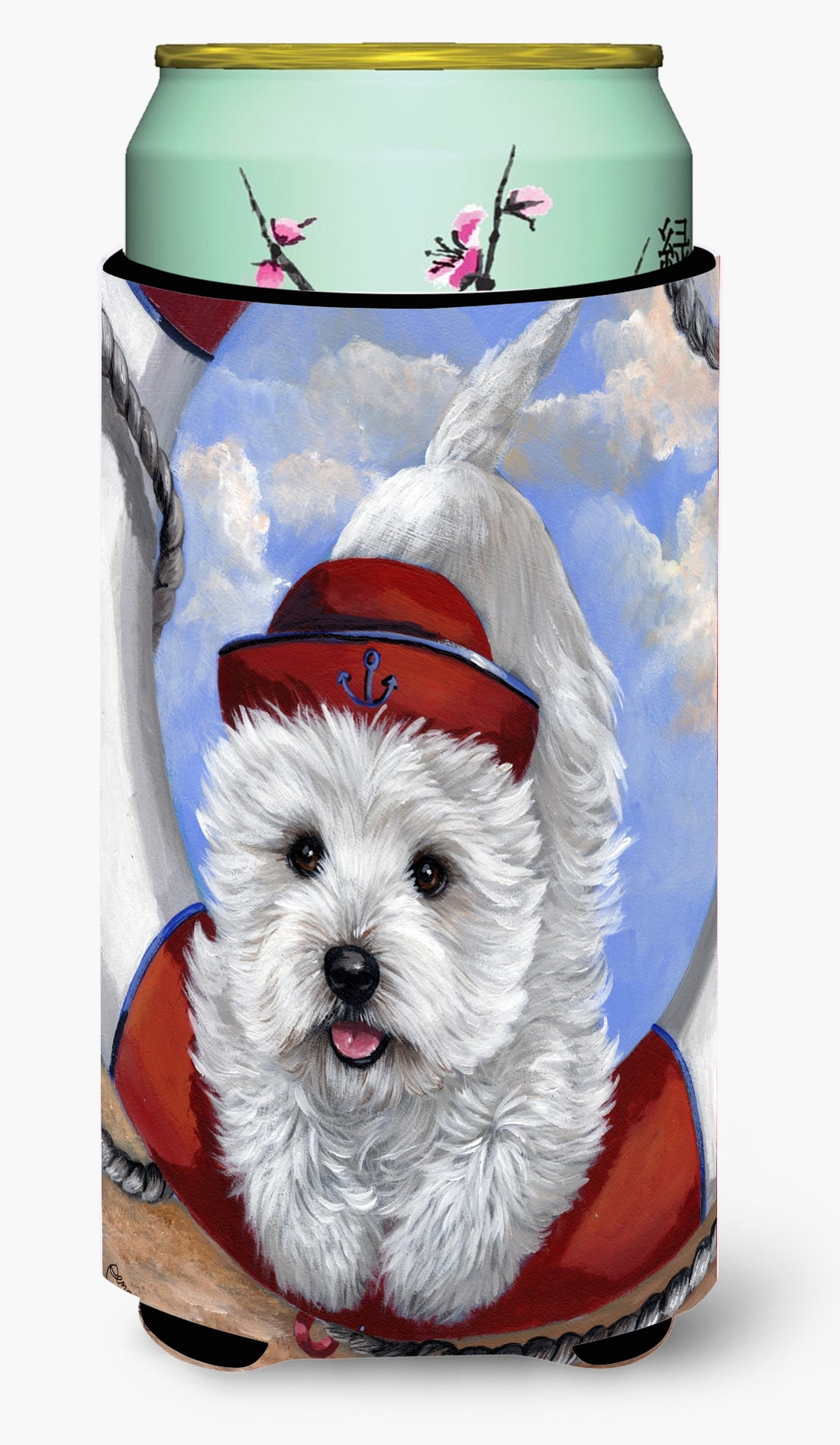 Carolines Treasures Westie Ahoy Sailor Tall Boy Hugger Tall Boy ...