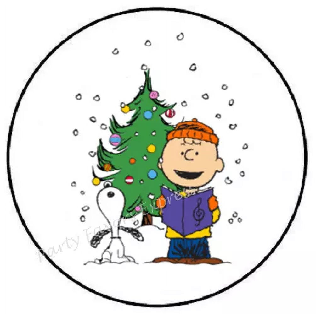 Caroling Christmas Stickers Party Favors Phone Decal Water Bottle ...