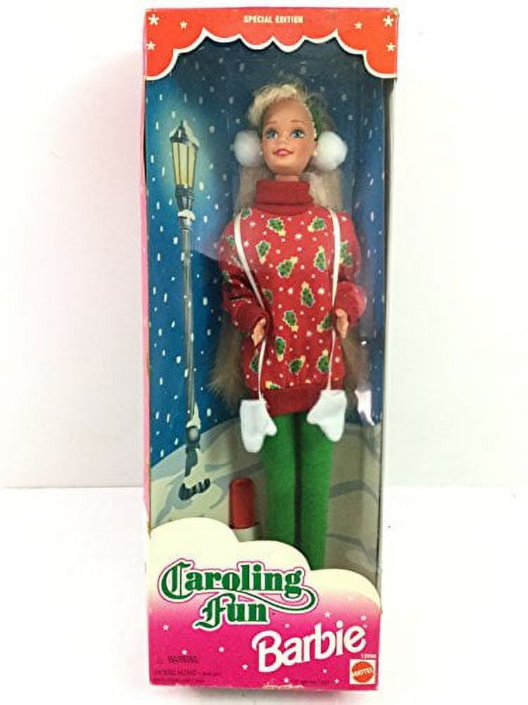 Caroling Fun Barbie Doll 1995 Mattel 13966 - Walmart.com