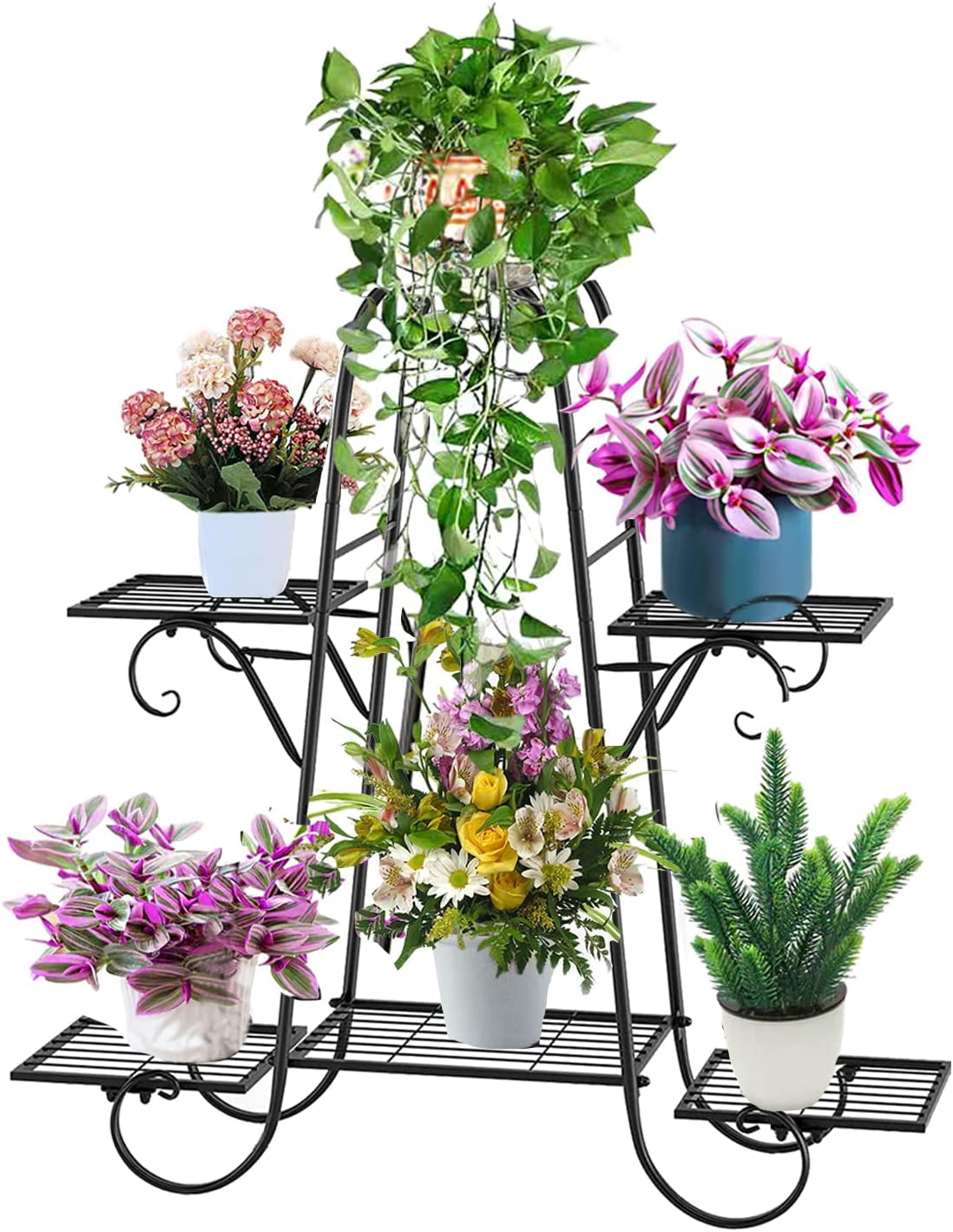 CarolynDesign 6 Tier Plant Stands for Indoors and Outdoors, Flower Pot ...