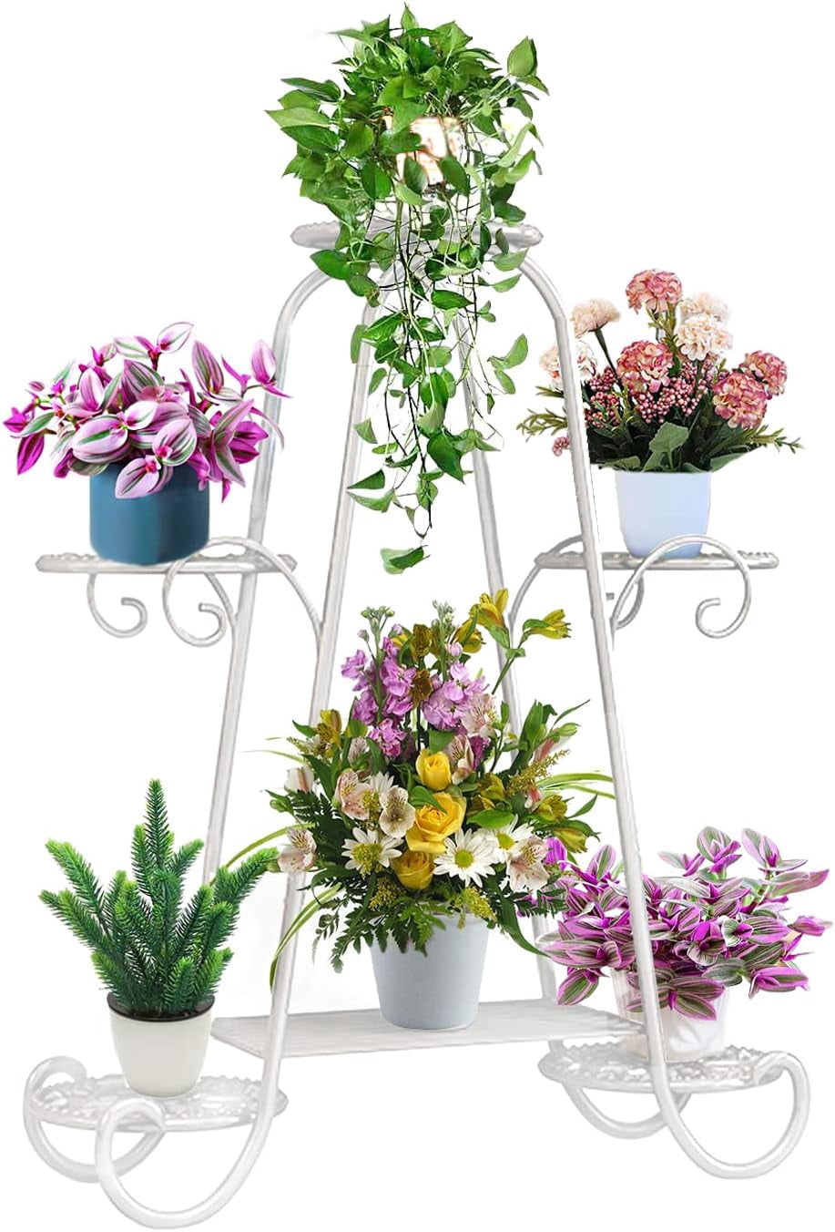 CarolynDesign 6 Tier Plant Stands for Indoors and Outdoors, Flower Pot ...