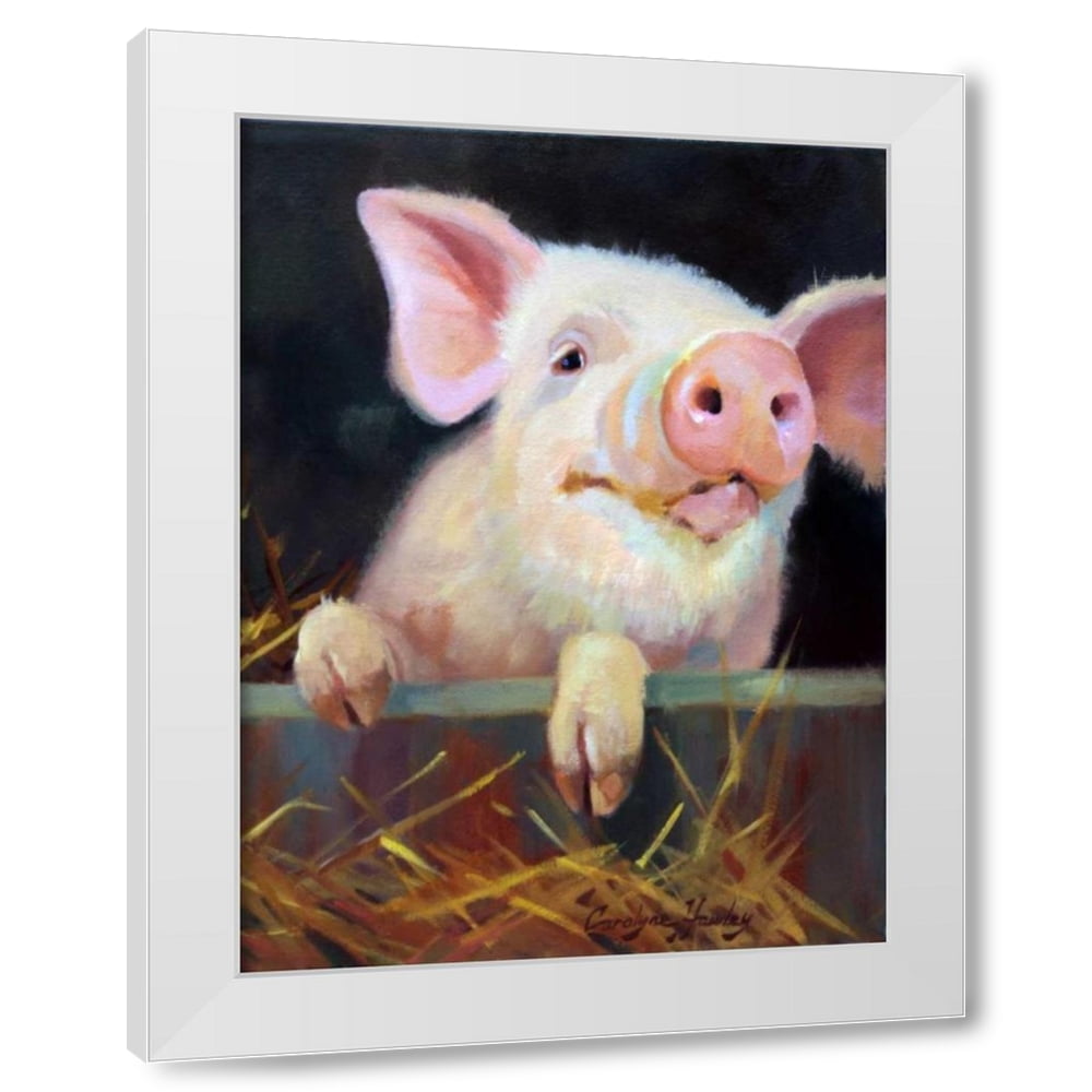 Carolyne Hawley 4x14 White Modern Wood Framed Wall Art Titled - Farm ...