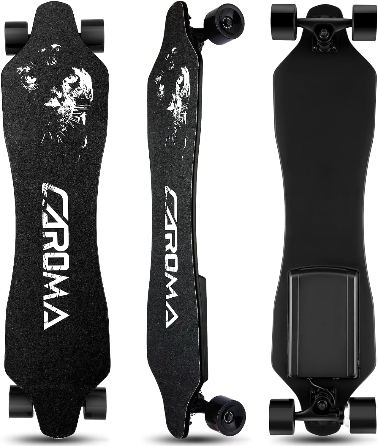 Caroma 35'' Electric Skateboards, 12.4 Mph, Unisex Adults Longboard ...