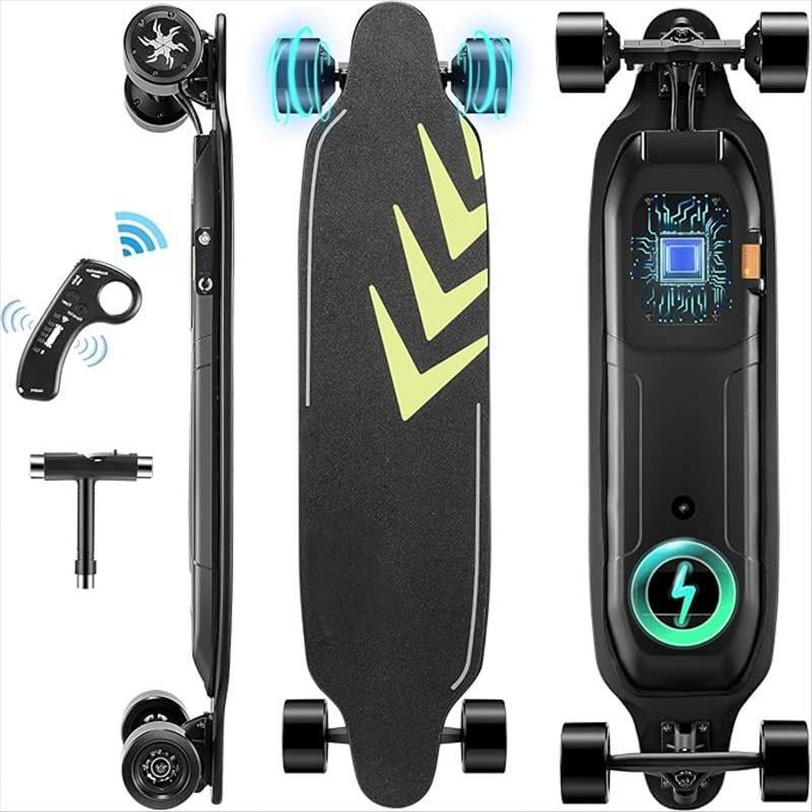 COBIZI 38" Electric Skateboard with Remote, 1200W Brushless Motor, 16 ...