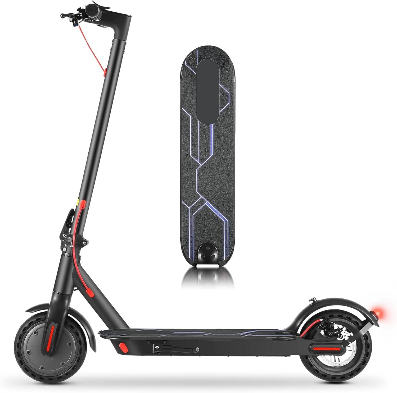 Caroma Electric Scooter,630W Peak Motor,20 MPH Max Speed & 18 Miles ...