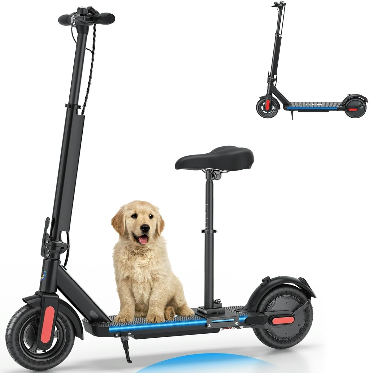 MotoTec ET Mini Pro 36v 6.6ah 250w Lithium Electric Scooter Black ...