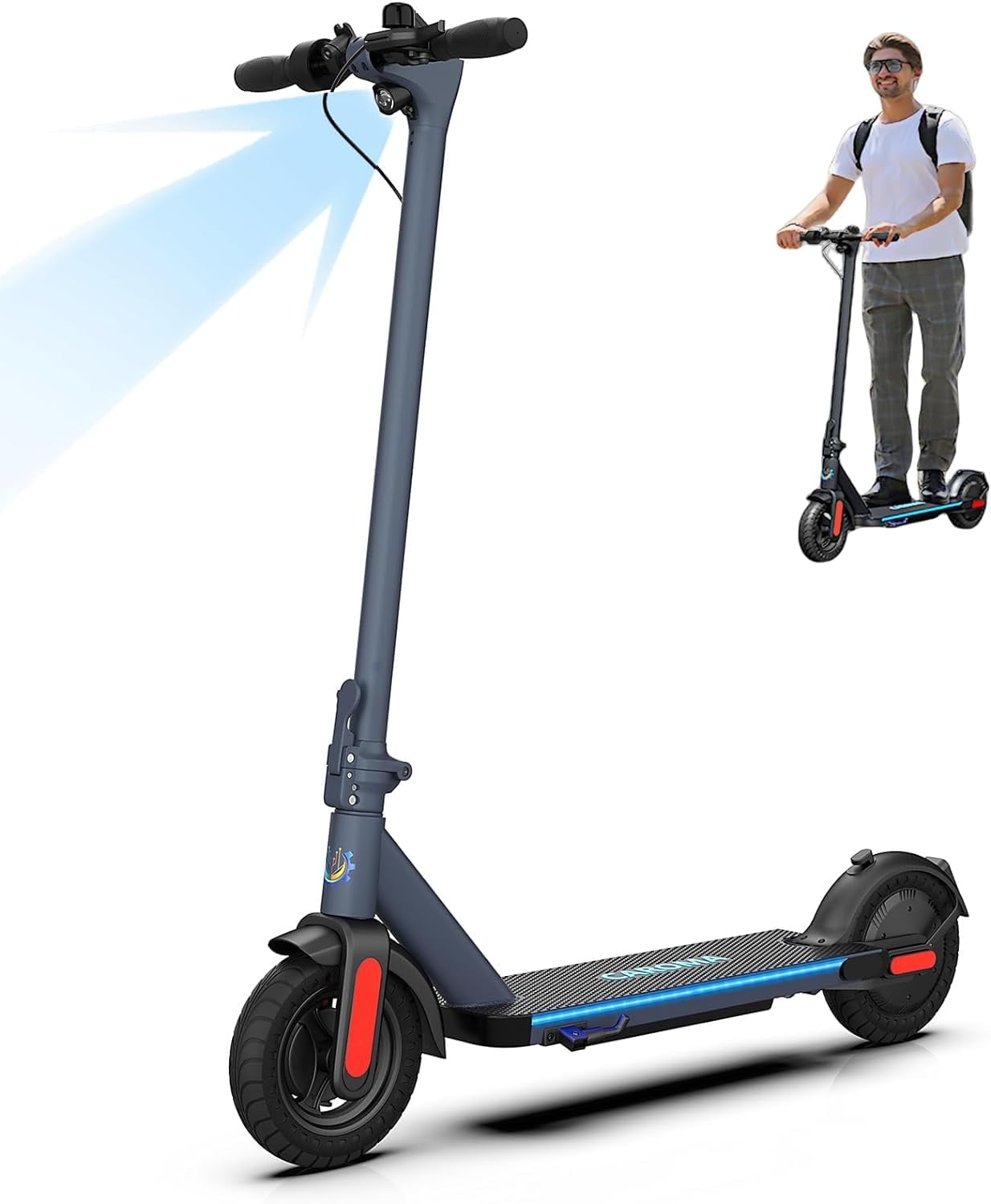 Caroma Electric Scooter for Adults, 20 Mph & 25 Miles Range, 10" Tires ...