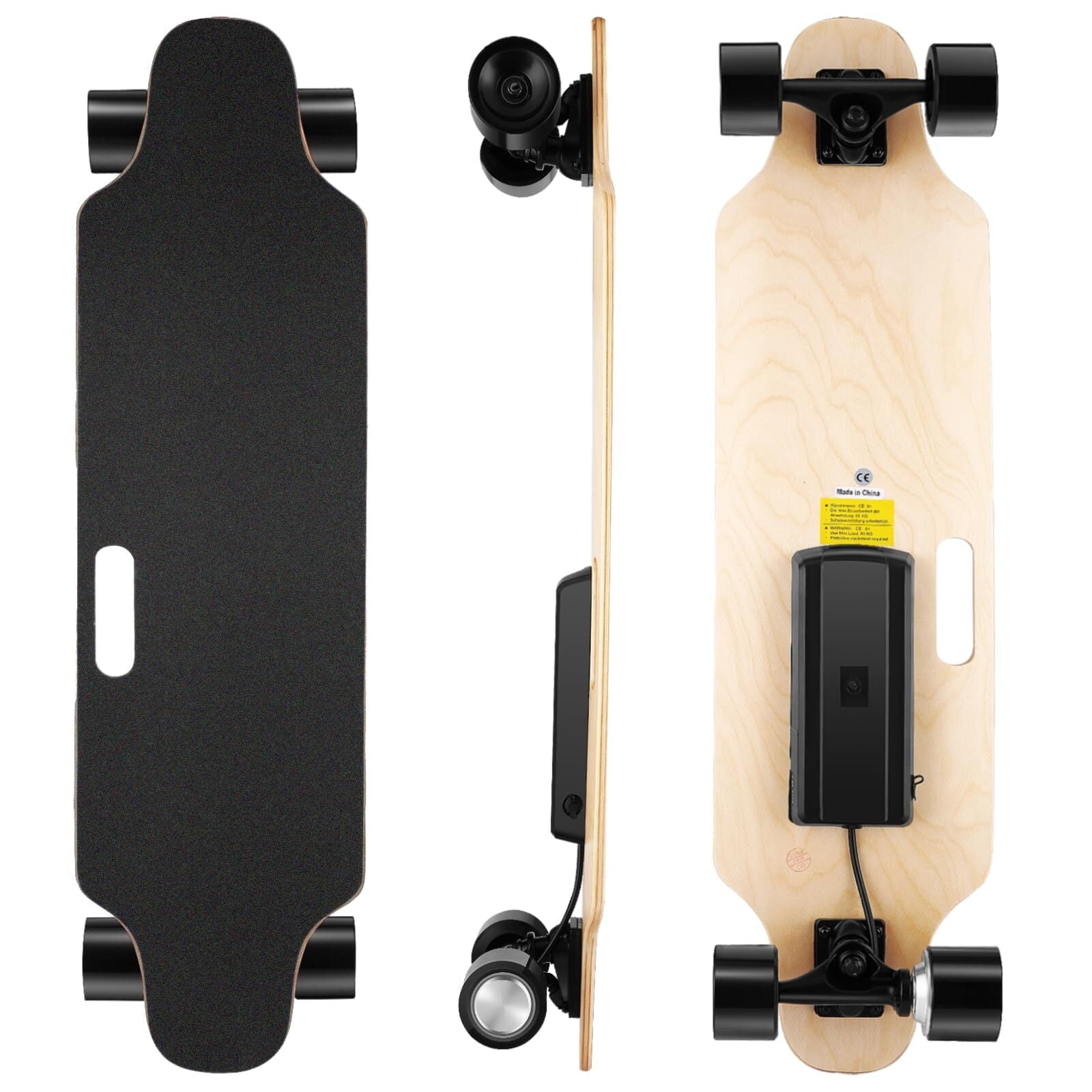 Caroma Electric Skateboard with Remote, 3 Speeds Adjustable 8 Layers ...