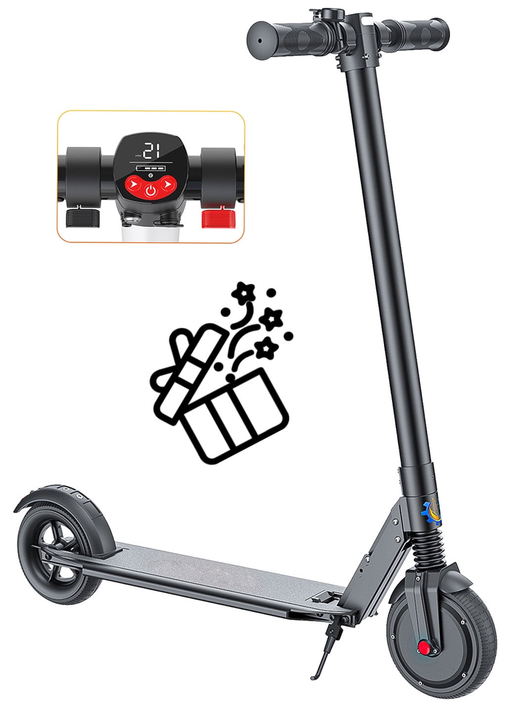 COBIZI Electric Scooter for Adult & Teen,Top 15.5 Mph & 10-15 Long ...
