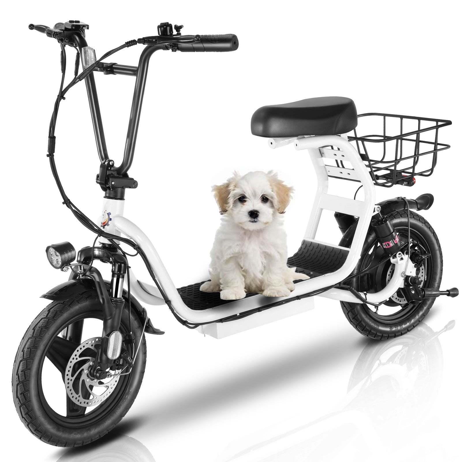 COBIZI Peak 870W Electric Scooters for Adults, 14" Fat Tire, 500Wh ...