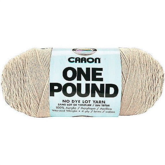 Caron Natura One Pound Acrylic Yarn for Knitting, Crocheting, & Home ...