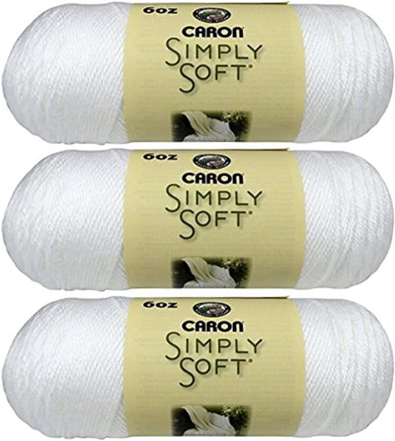 Caron Bulk Buy: Caron Simply Soft Yarn Solids (3-Pack) White #H97003 ...