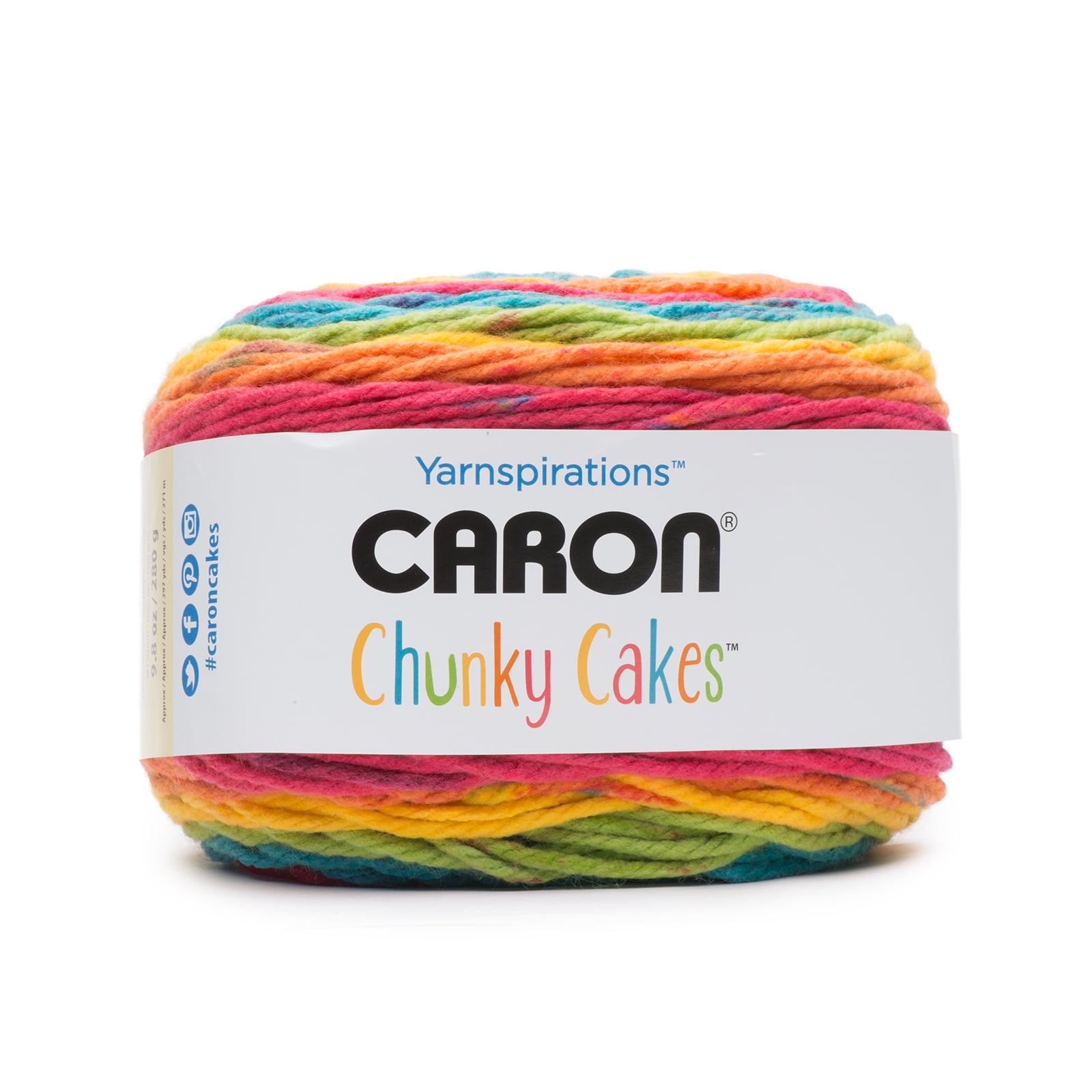 Caron® Chunky Cakes Yarn - Super Bulky, Machine Washable (Rainbow ...