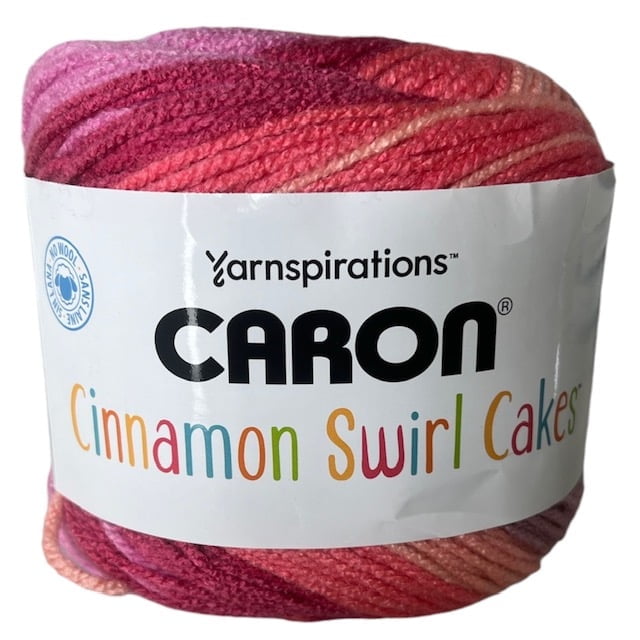 Caron Cinnamon Swirl Cake Yarn - Hibiscus - Walmart.com