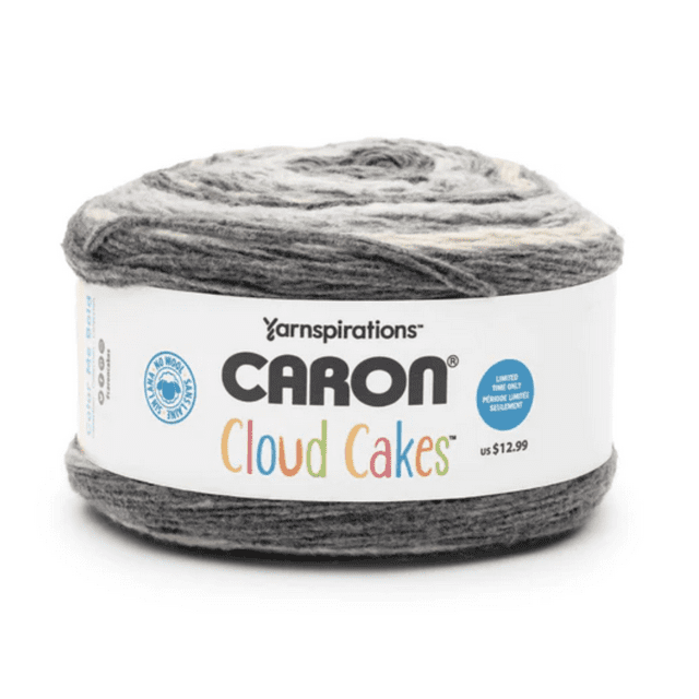Caron Cloud Cakes Gutsy Gray Polyester Knitting & Crochet Yarn ...