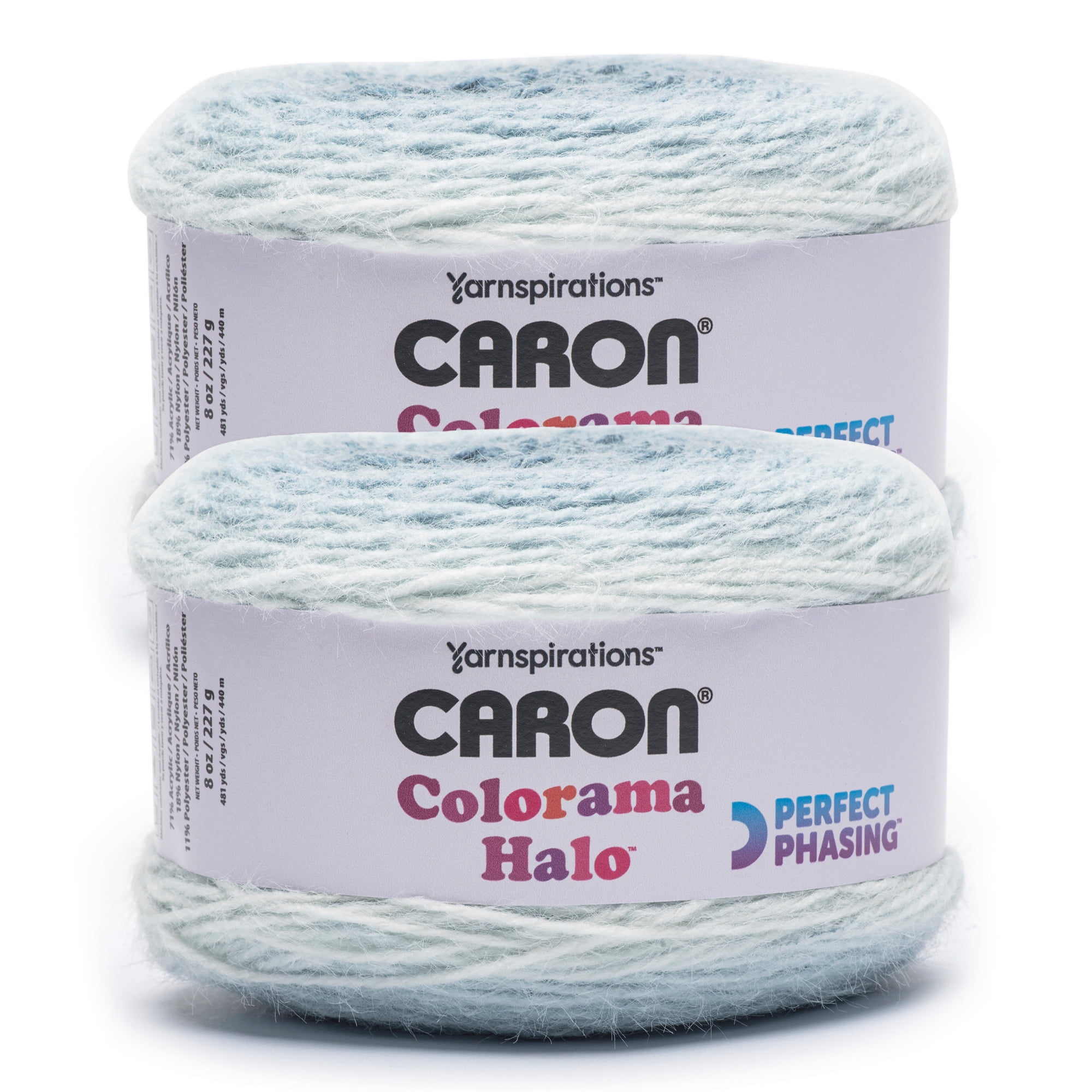 Caron® Colorama Halo™ #5 Bulky Blend Yarn, Bluestone Frost 8oz/227g ...