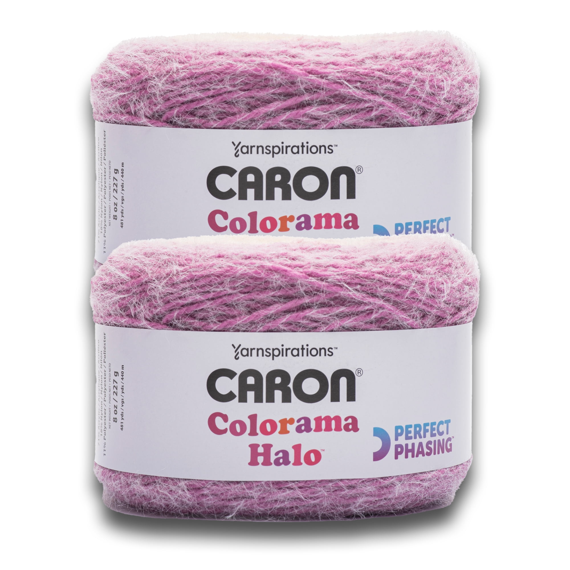 Caron® Colorama Halo™ #5 Bulky Blend Yarn, Magenta & Mandarin 8oz/227g ...
