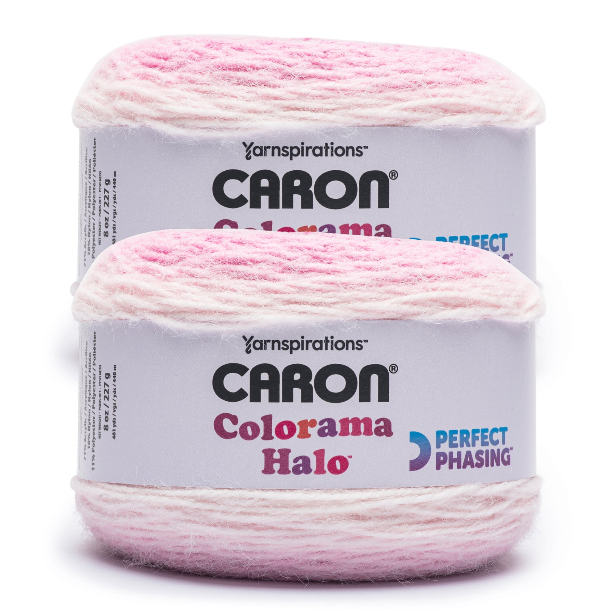 Caron® Colorama Halo™ #5 Bulky Blend Yarn, Orchid Frost 8oz/227g, 481 ...