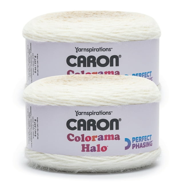 Caron® Colorama Halo™ #5 Bulky Blend Yarn, Vanilla Frost 8oz/227g, 481 ...