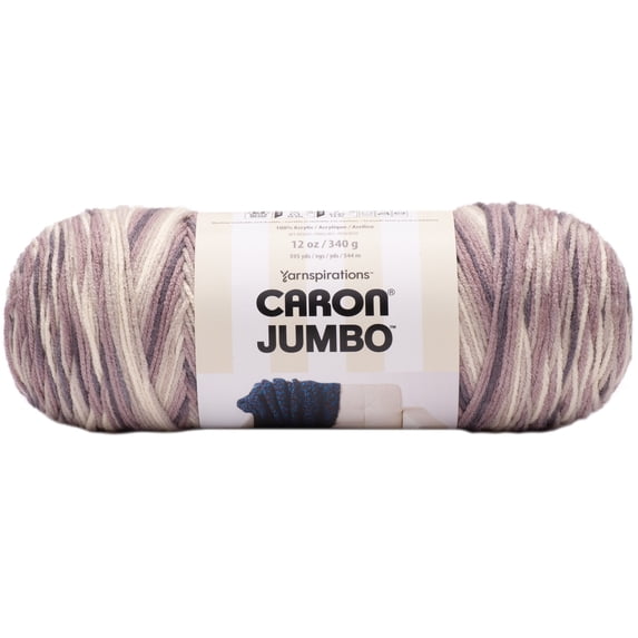 Caron Jumbo Ombre Yarn, 12 oz Ball, 100% Acrylic, Worsted Weight, 595 ...