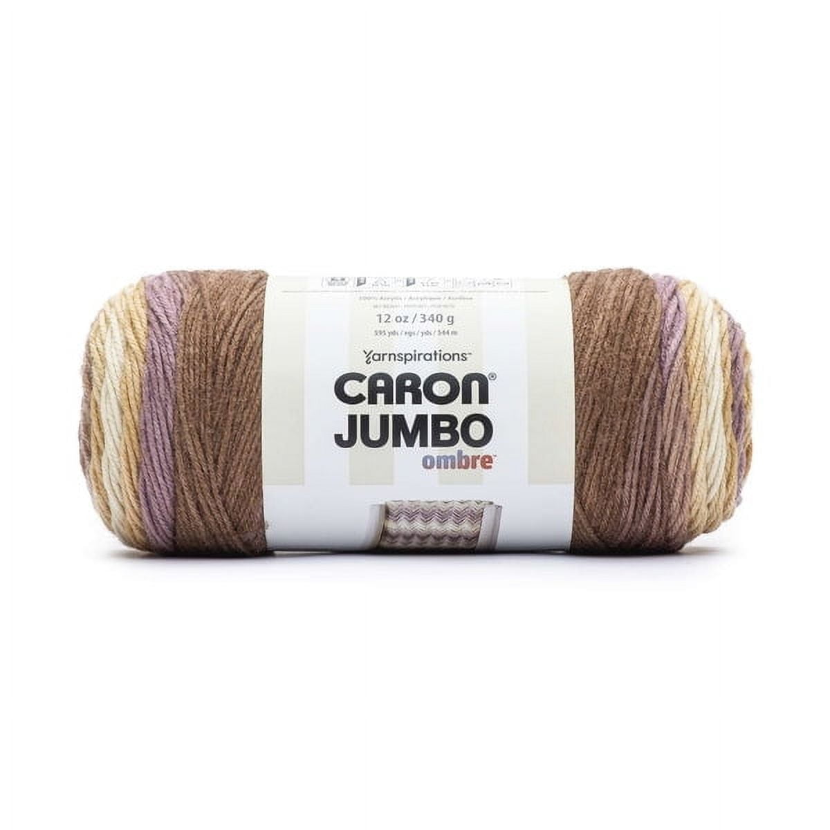 Caron Jumbo Ombre Yarn, 100% Acrylic, Gradient Effect, 12 oz, Machine ...