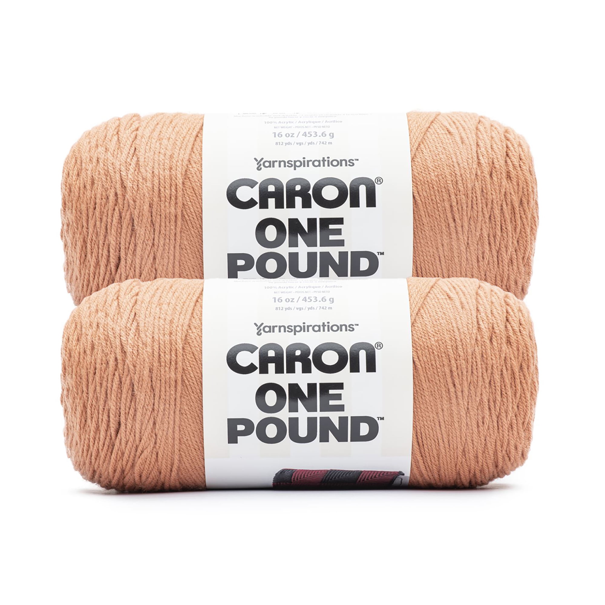 Caron® One Pound™ #4 Medium Acrylic Yarn, Faded Brick 16oz/454g, 812 ...