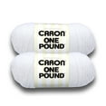 Caron® One Pound™ #4 Medium Acrylic Yarn, White 16oz/454g, 812 Yards (2 ...