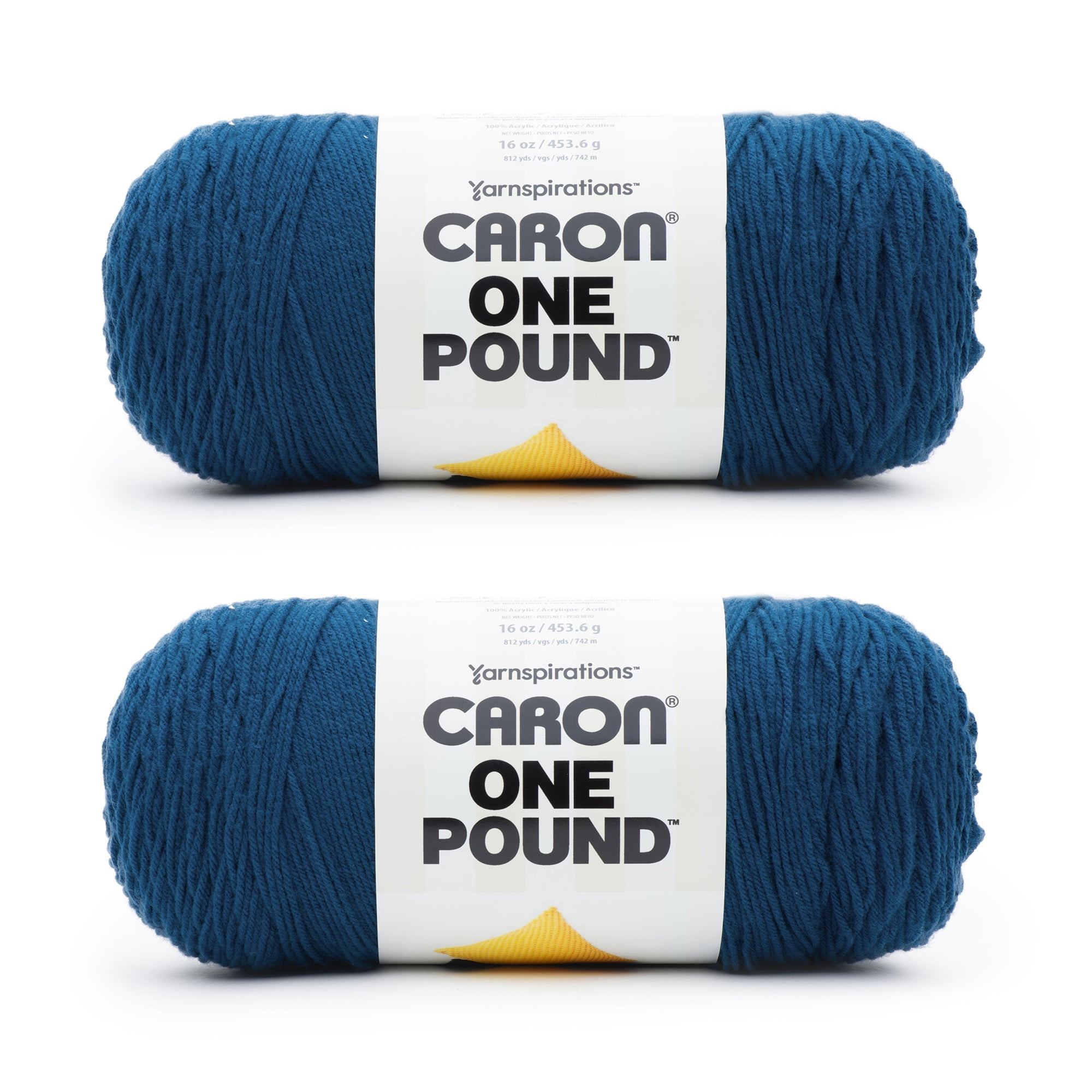 Caron One Pound Ocean Yarn - 2 Pack of 454g/16oz - Acrylic - 4 Medium ...