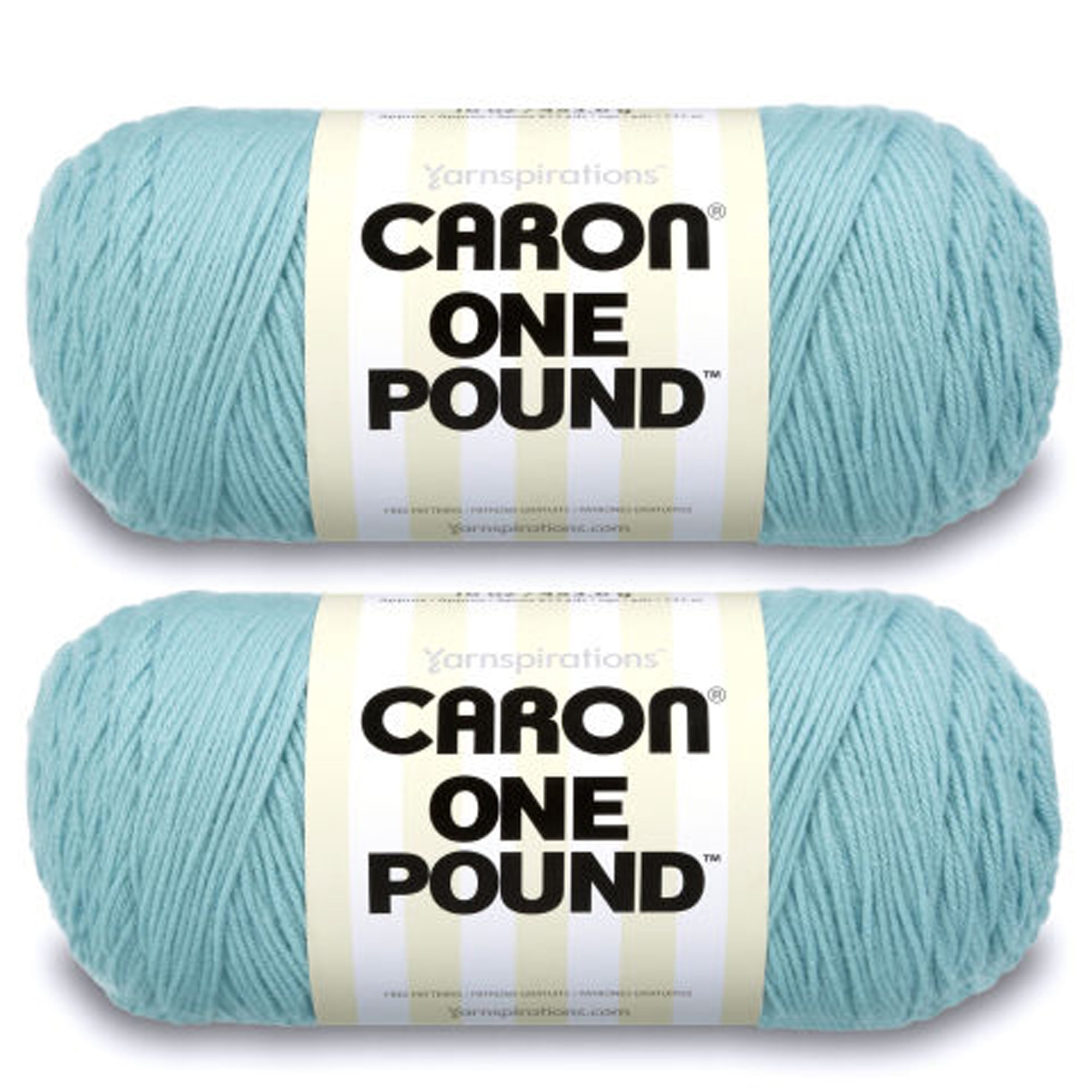 Caron One Pound Soft Sage Yarn, 2 Pack, 454g/16oz, Acrylic, 4 Medium ...