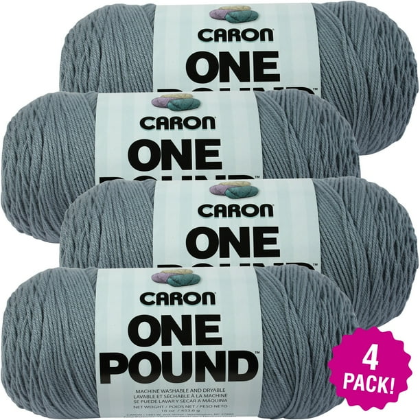 Caron One Pound Yarn - Azure, Multipack of 4 - Walmart.com