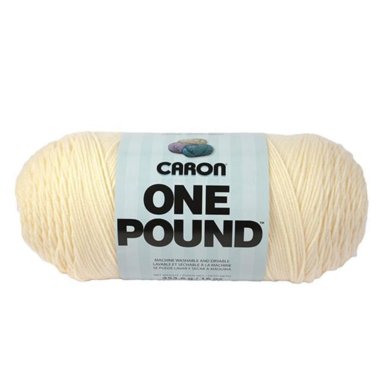 Caron® One Pound™ #4 Medium Acrylic Yarn, Cream 16oz/454g, 812 Yards ...