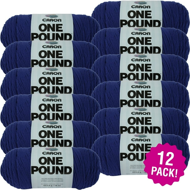Caron One Pound Yarn - Royalty, Multipack of 12 - Walmart.com
