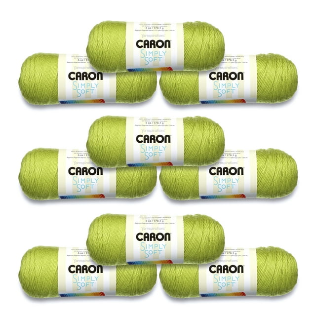 Caron® Simply Soft® #4 Medium Acrylic Yarn, Chartreuse 6oz/170g, 315 ...