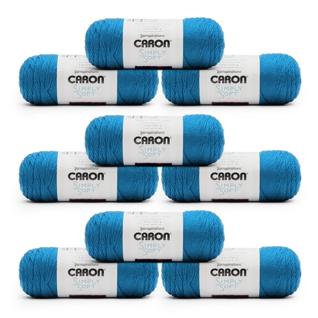 Caron® Simply Soft® #4 Medium Acrylic Yarn, Cobalt Blue 6oz/170g, 315 ...