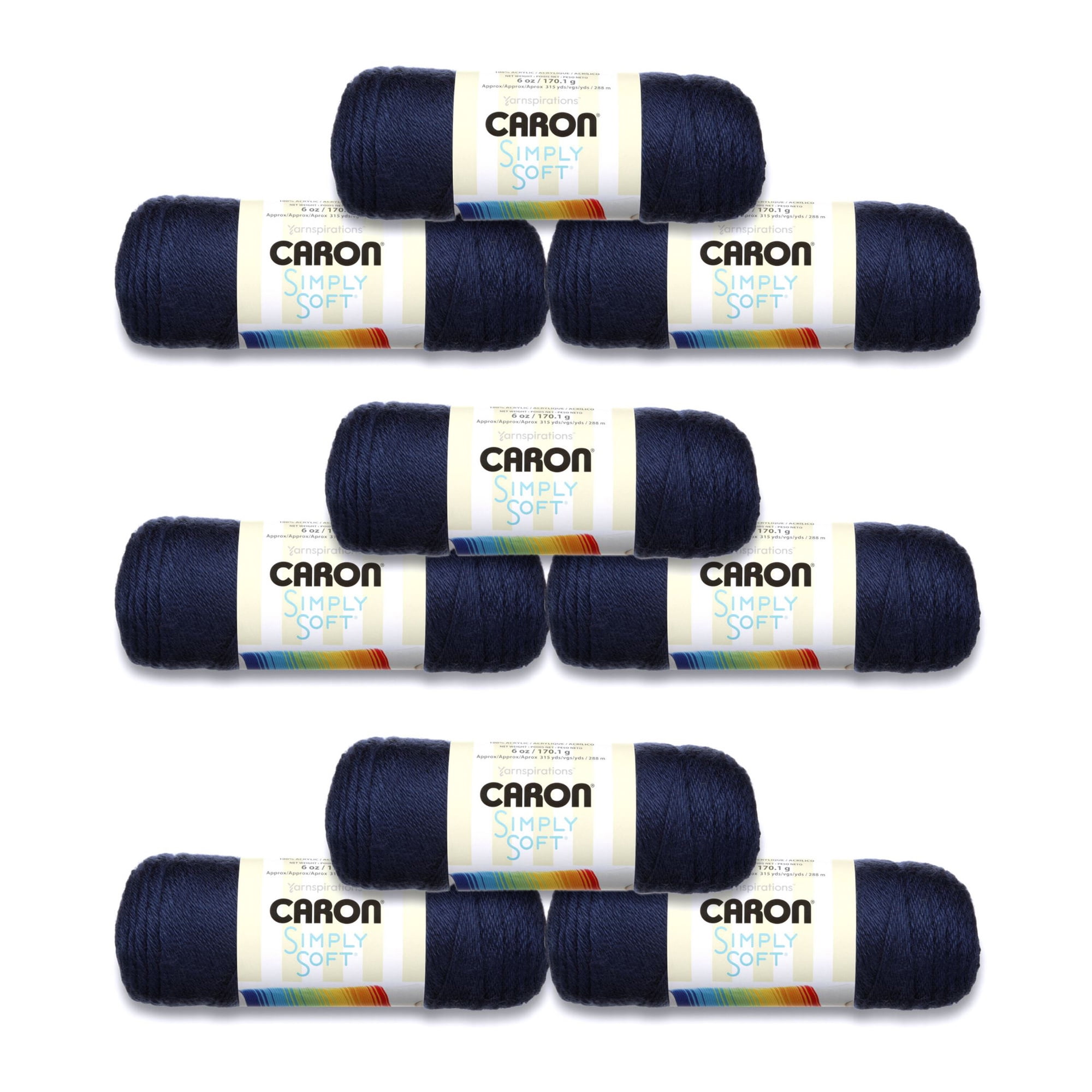 Caron® Simply Soft® #4 Medium Acrylic Yarn, Dark Country Blue 6oz/170g ...