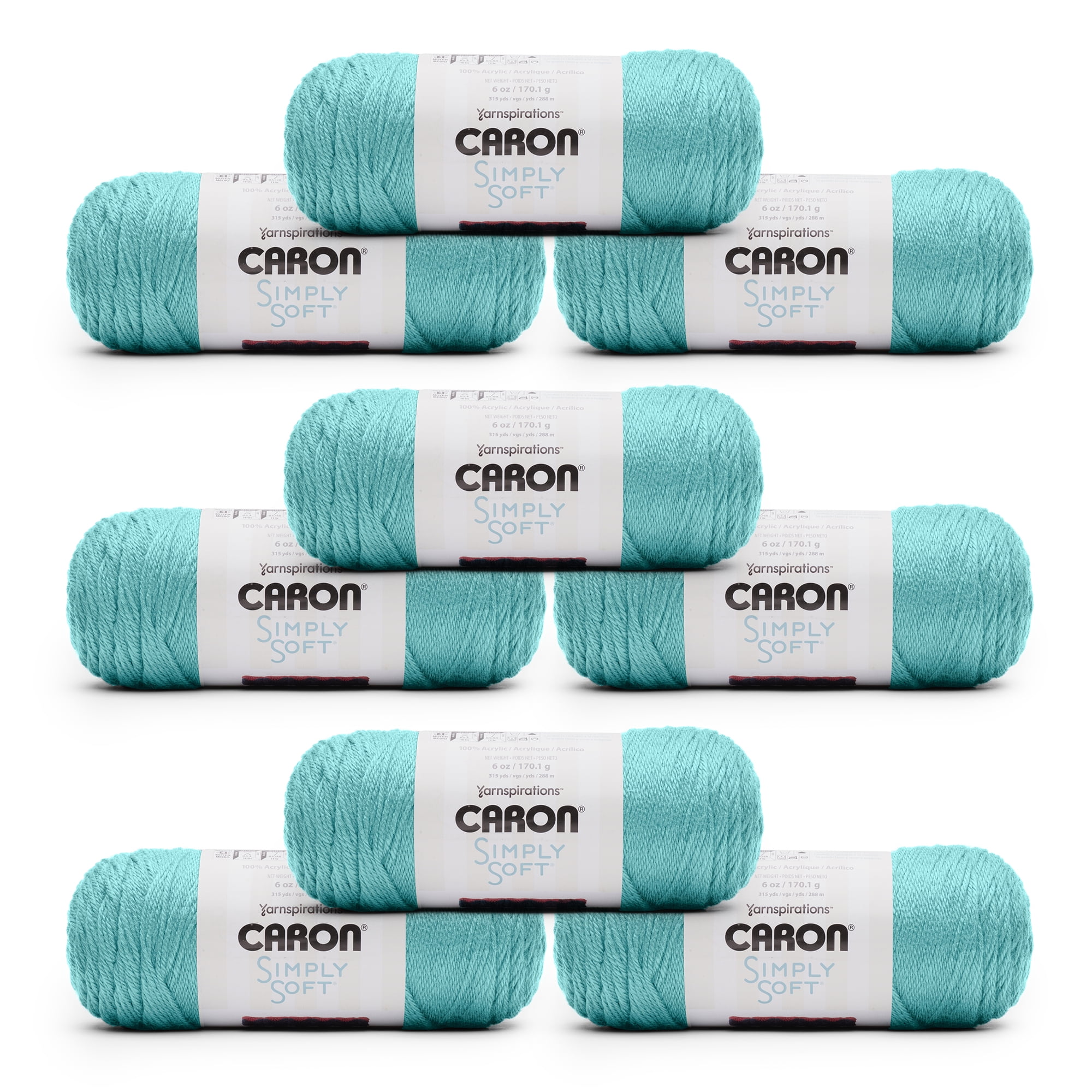 Caron® Simply Soft® #4 Medium Acrylic Yarn, Robins Egg 6oz/170g, 315 ...