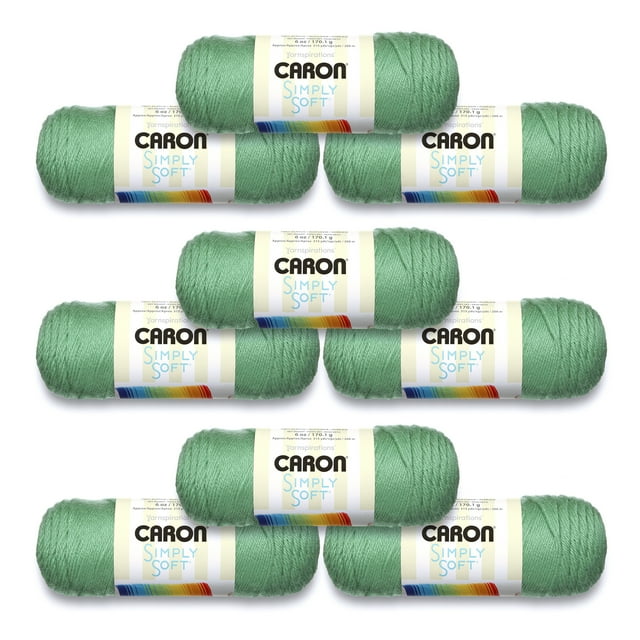 Caron® Simply Soft® #4 Medium Acrylic Yarn, Sage 6oz/170g, 315 Yards (9 ...