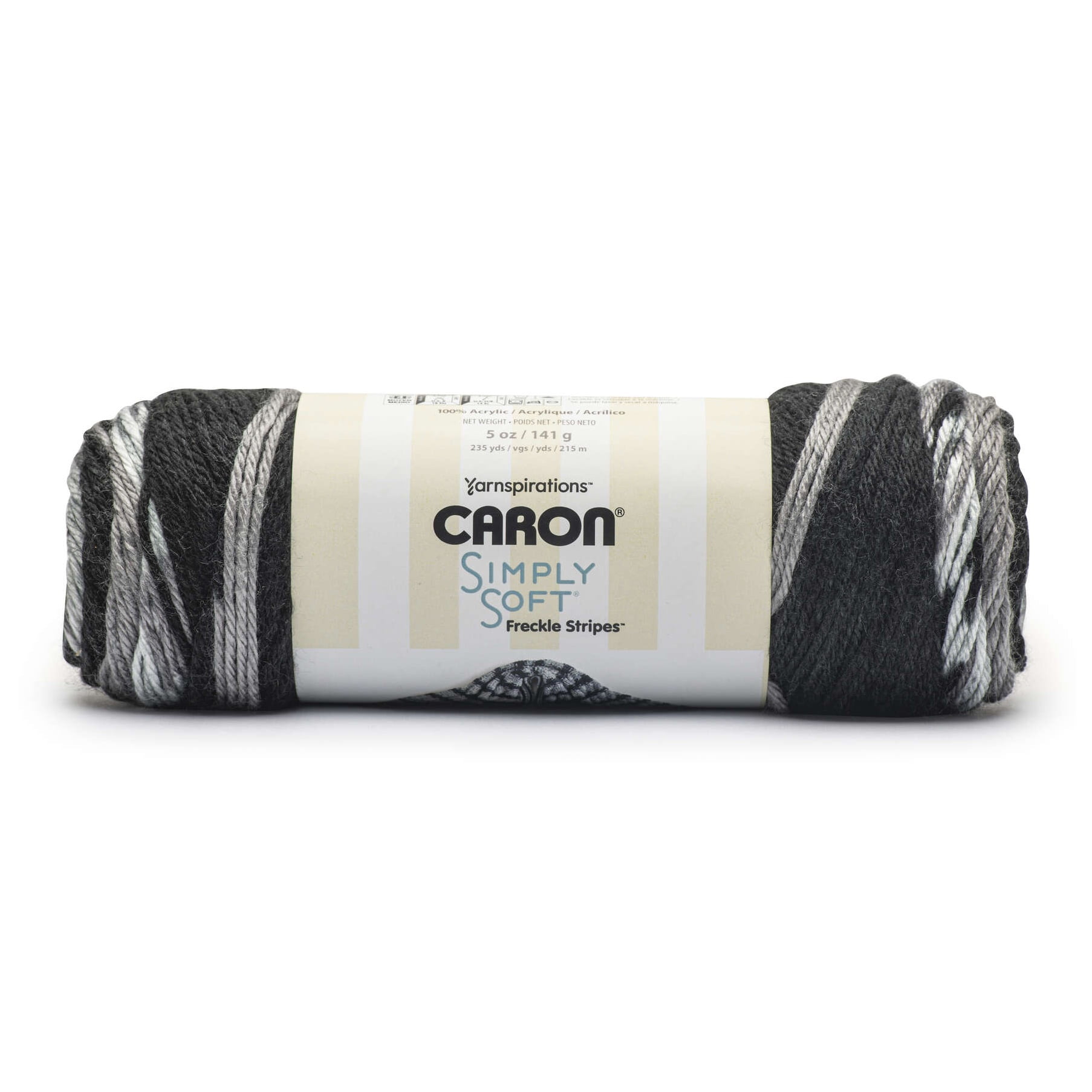 Caron Simply Soft Freckle Stripes Yarn-Stone - Walmart.com
