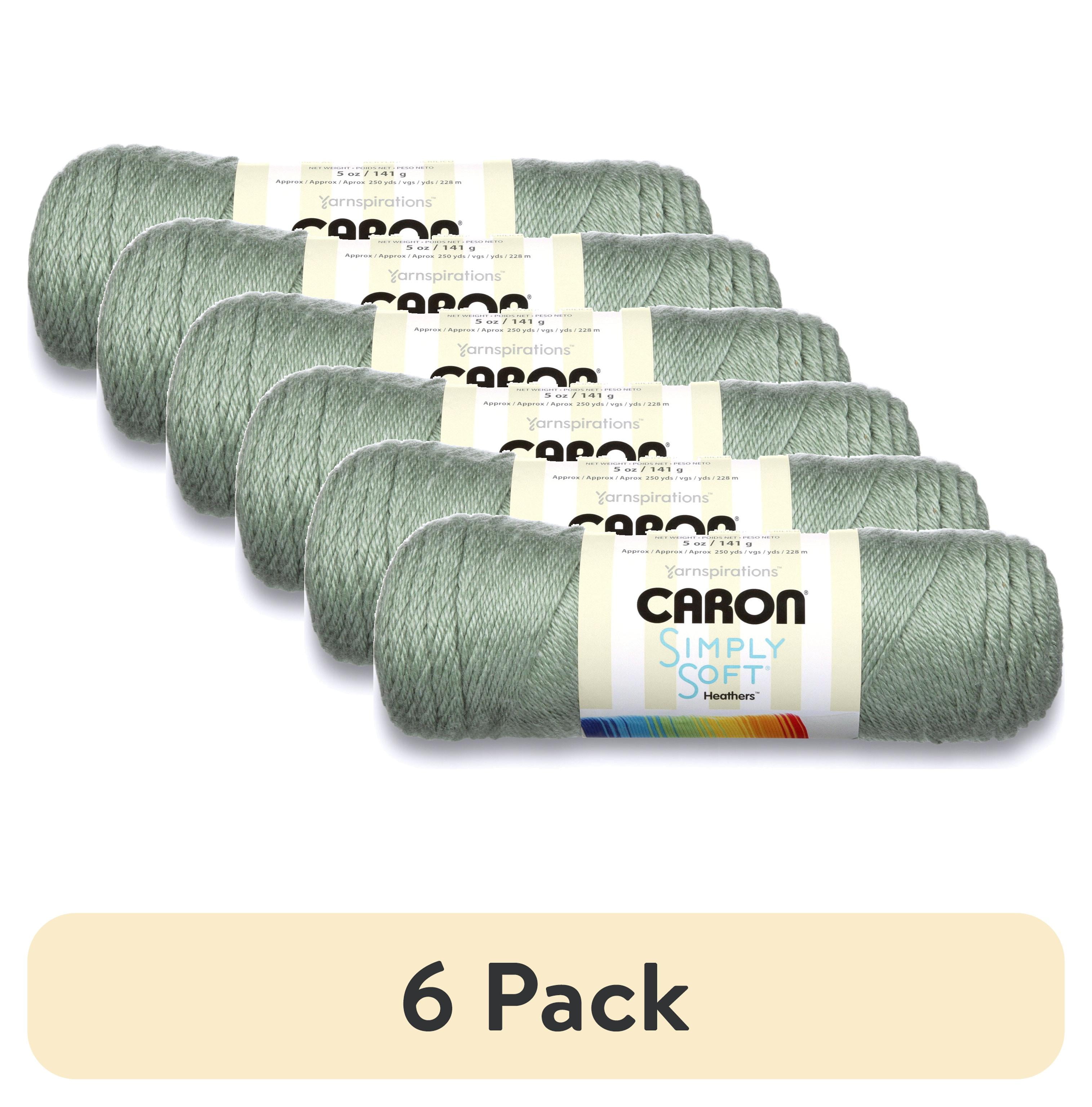 (6 pack) Caron Simply Soft Heather Yarn - Walmart.com