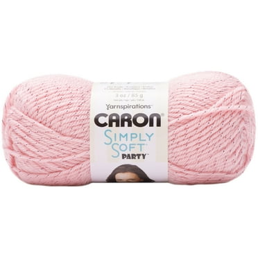 Caron Simply Soft Party 4 Medium Acrylic Yarn, Teal Sparkle 3oz/85g ...