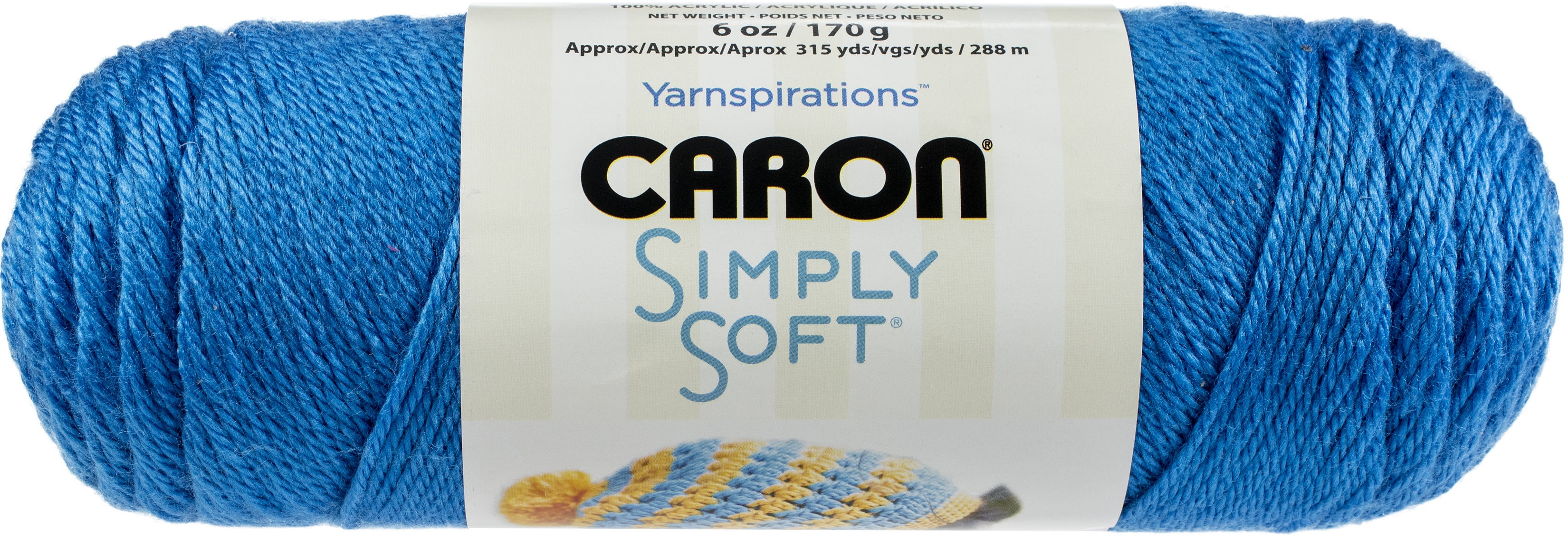 Caron Simply Soft Solids Yarn 12/Pk-Cobalt Blue - Walmart.com