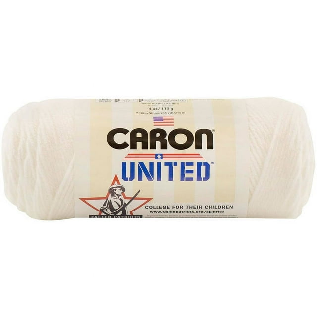 Caron United Acrylic Yarn, 113 grams, White - Walmart.com