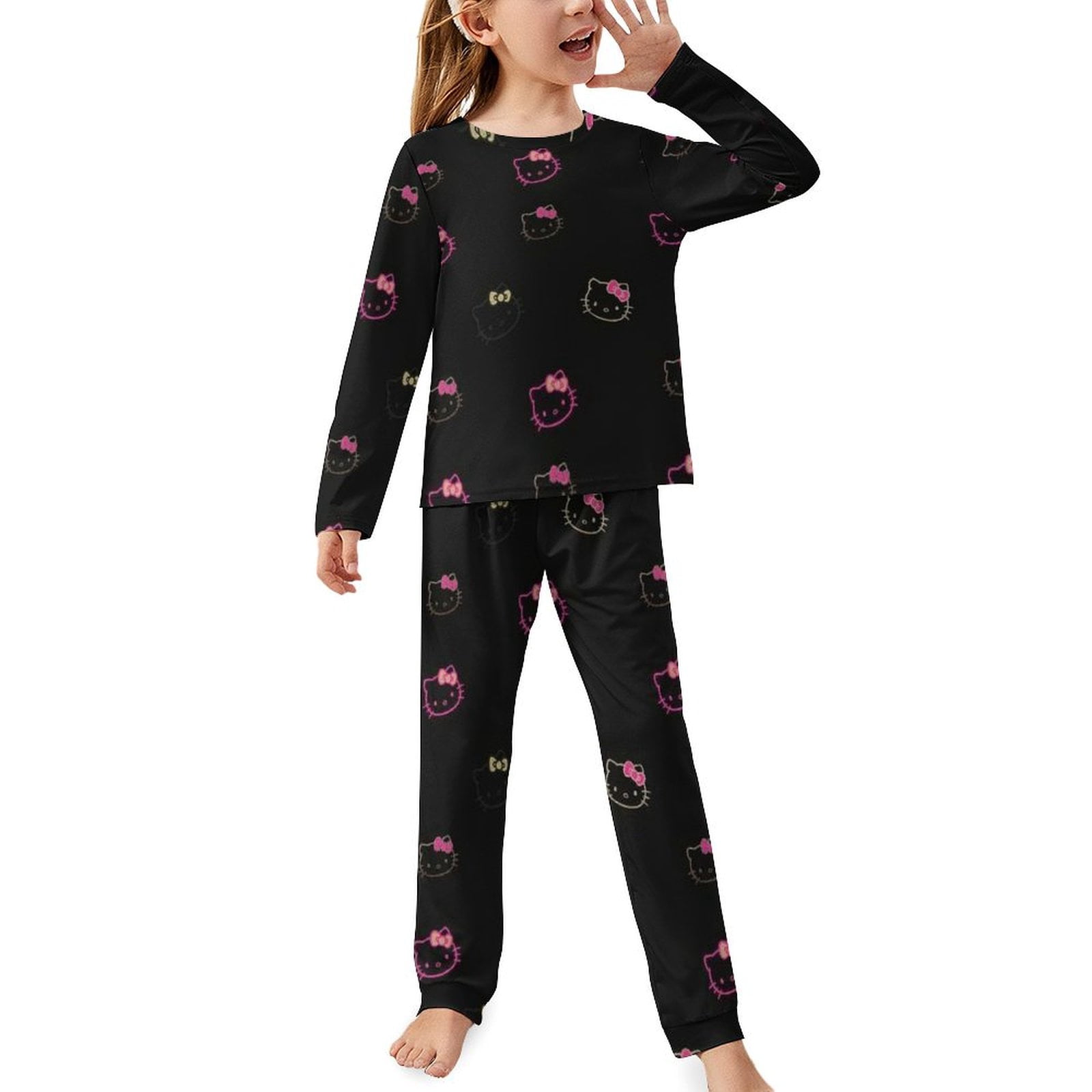 Caroon HelloKitty Pajamas Sets Boys Cartoon Christmas Gift Kawaii ...