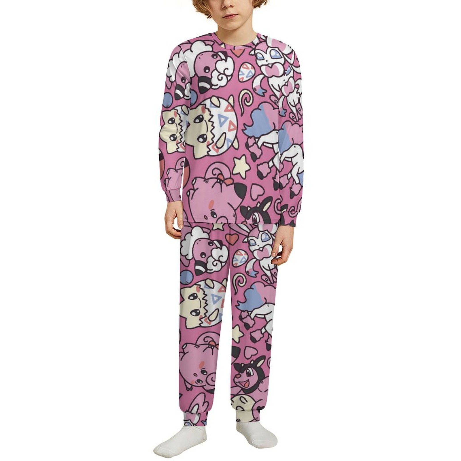 Caroon Pokemon Pajamas Sets Boys Cartoon Christmas Gift Kawaii Pajama ...