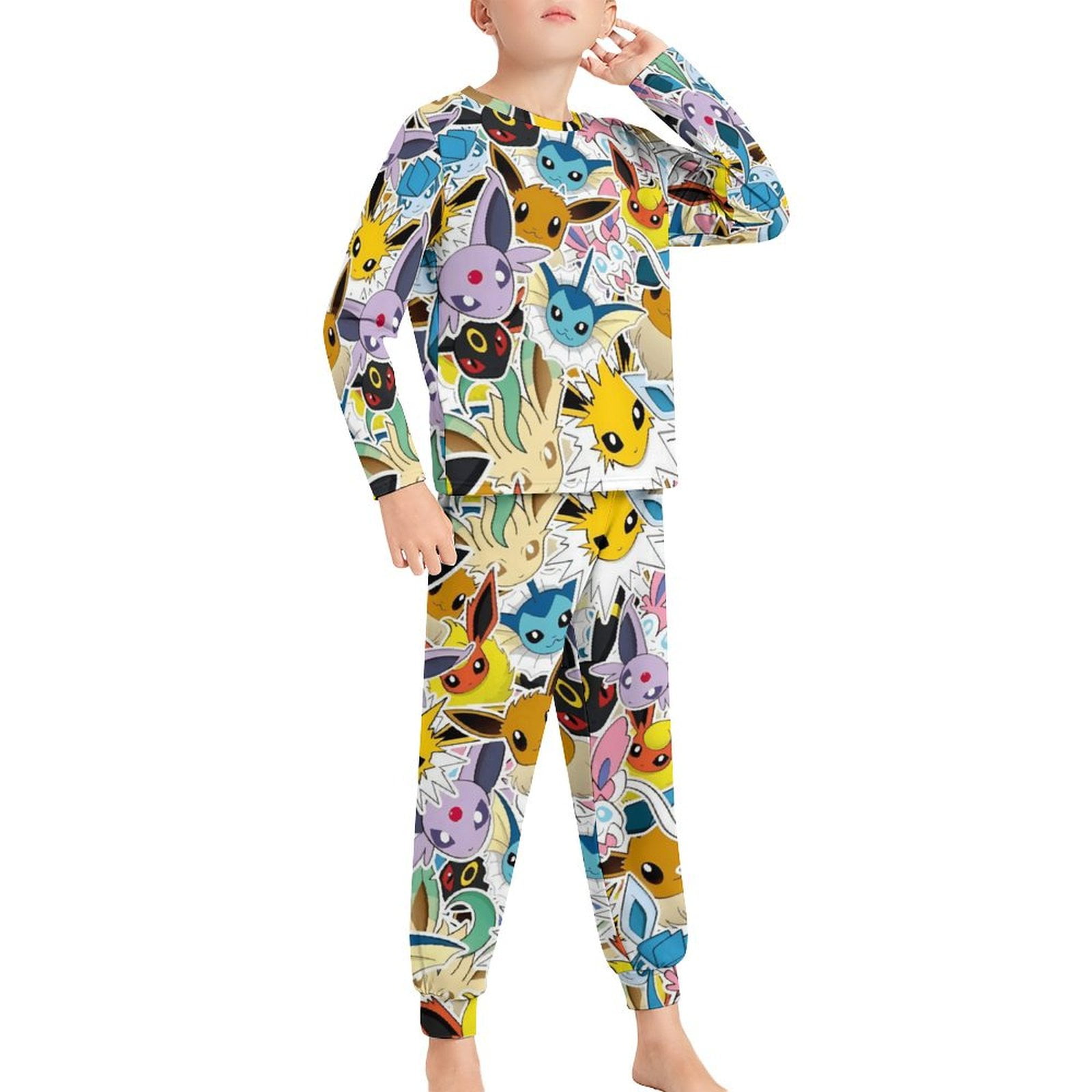 Caroon Pokemon Pajamas Sets Boys Cartoon Christmas Gift Kawaii Pajama ...
