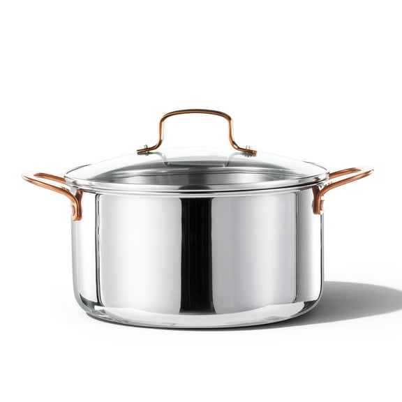 20QT Stock Pot, Stainless Steel Stockpot Large Induction Cooking Pot ...