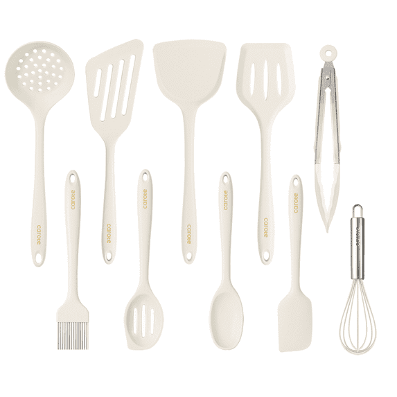 Carote Silicone Kitchen Utensils Set 10PCS Nonstick Heat-Resistant ...