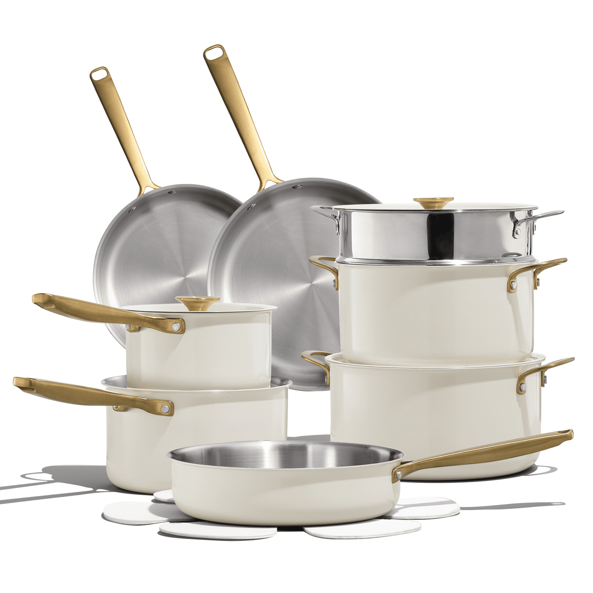 Carote 18-Piece Tri-Ply Stainless Steel Pots and Pans Set, Induction ...