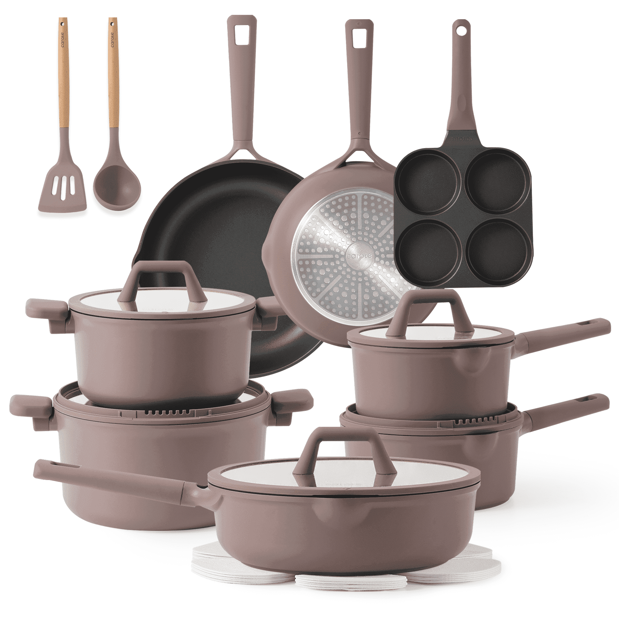 Carote 19 Pcs Nonstick Cookware Sets, Non Stick Pots and Pans Set ...