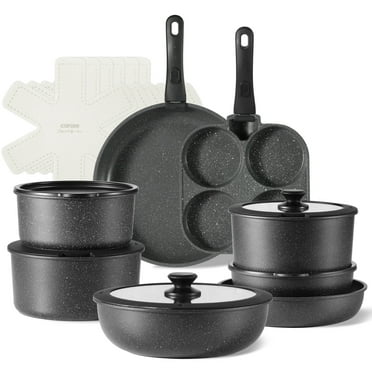 Lodge Cast Iron Pre-Seasoned Cast Iron 6 Piece Cookware Set, L6SPA41 ...